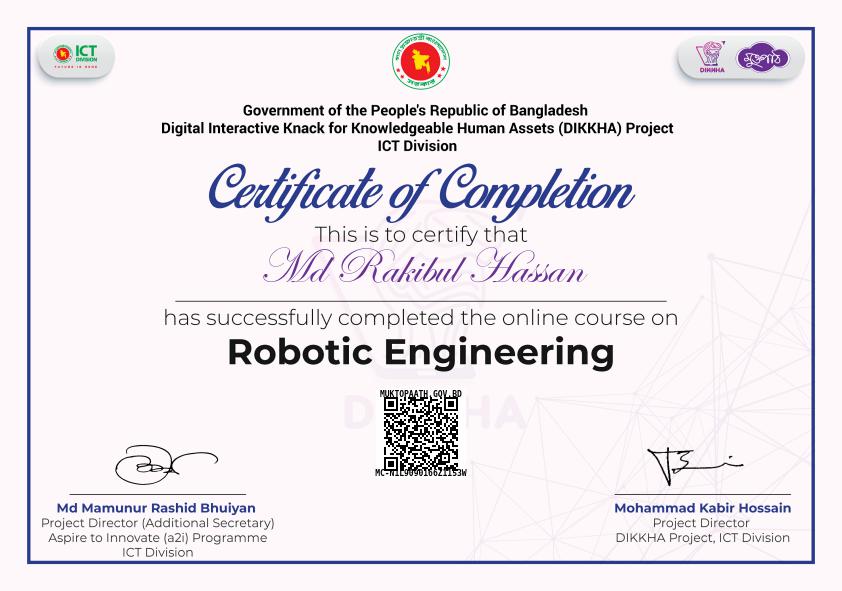 MD Rakibul Hassan - | CSE Undergraduate at CSTU | Robotics & IoT Enthusiast | ROS | Ai and ...