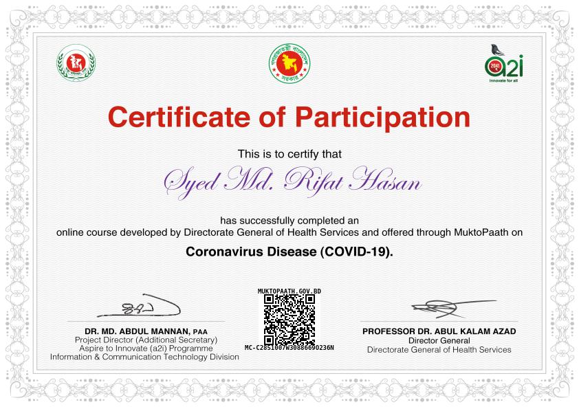 Syed Md. Rifat Hasan - | Cosmetologist | Pharmacist | Production ...